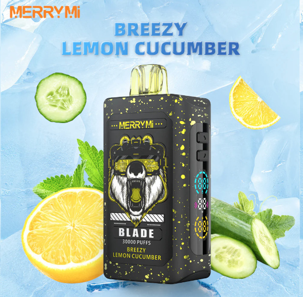Merry Mi Blade Jednorazowy e-papieros 30000 Buchów o smaku Breezy Lemon ...
